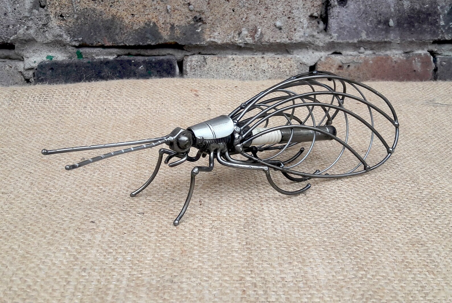 Metal Sculpture Goldeneye. Insect Figurine Welded Insect. - Etsy