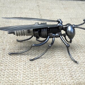 Metal Sculpture Wasp, Black Wasp America. Art Wasp Figurine. Welded ...