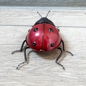Metal Sculpture Ladybug. Metal Ladybug. Sculpture Ladybug. Figurine ...