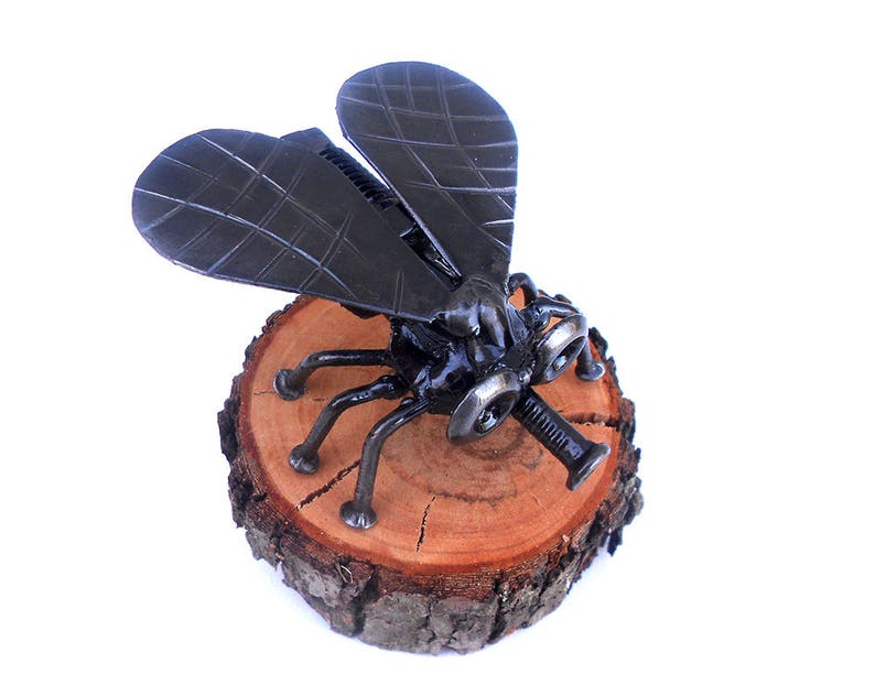 Metal sculpture Fly. Mechanical Fly figurine. Welded Fly. | Etsy