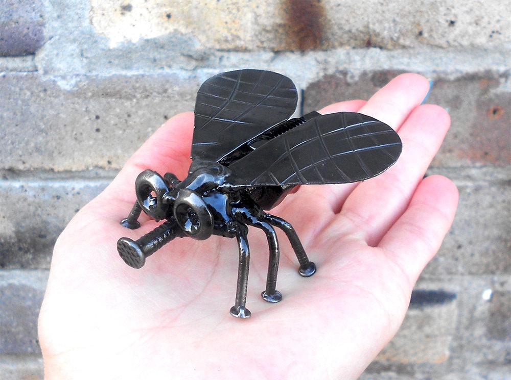 Metal Sculpture Fly. Mechanical Fly Figurine. Welded Fly. - Etsy