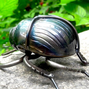 Metal Sculpture Beetle Scarab Mechanical Beetle Figurine. Art - Etsy