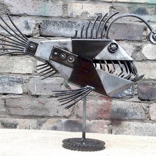 Angler Fish Sculpture - Etsy