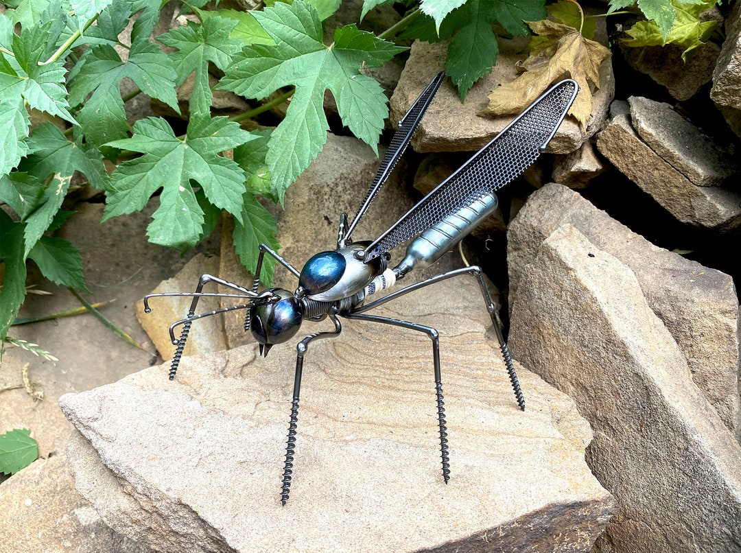 Welded Metal Wasp Sculpture, Spark Plug Art Figurine - Etsy