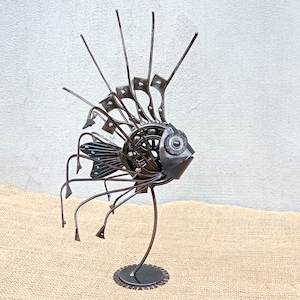 Metal Sculpture Pterois. Mechanical Fish Figurine. Metal Fish - Etsy