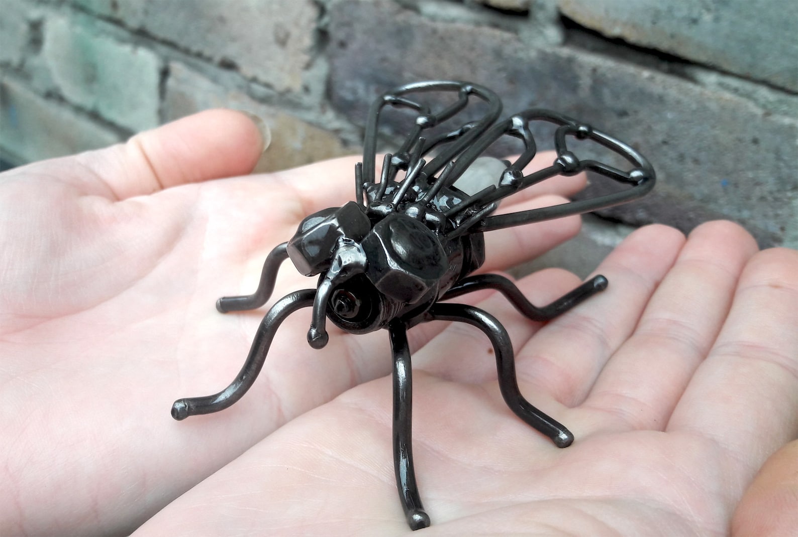 Art Metal Sculpture Fly. Mechanical Fly Figurine. Welded Fly. Metal Fly ...