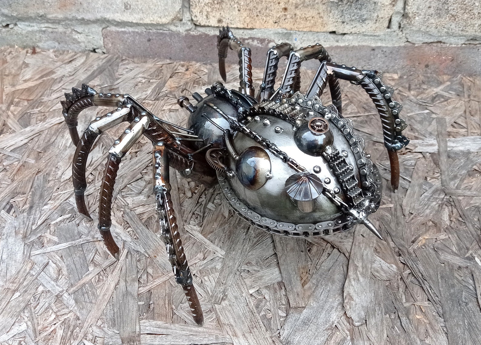 Art Metal sculpture Steampunk spider Spider sculpture. Metal | Etsy