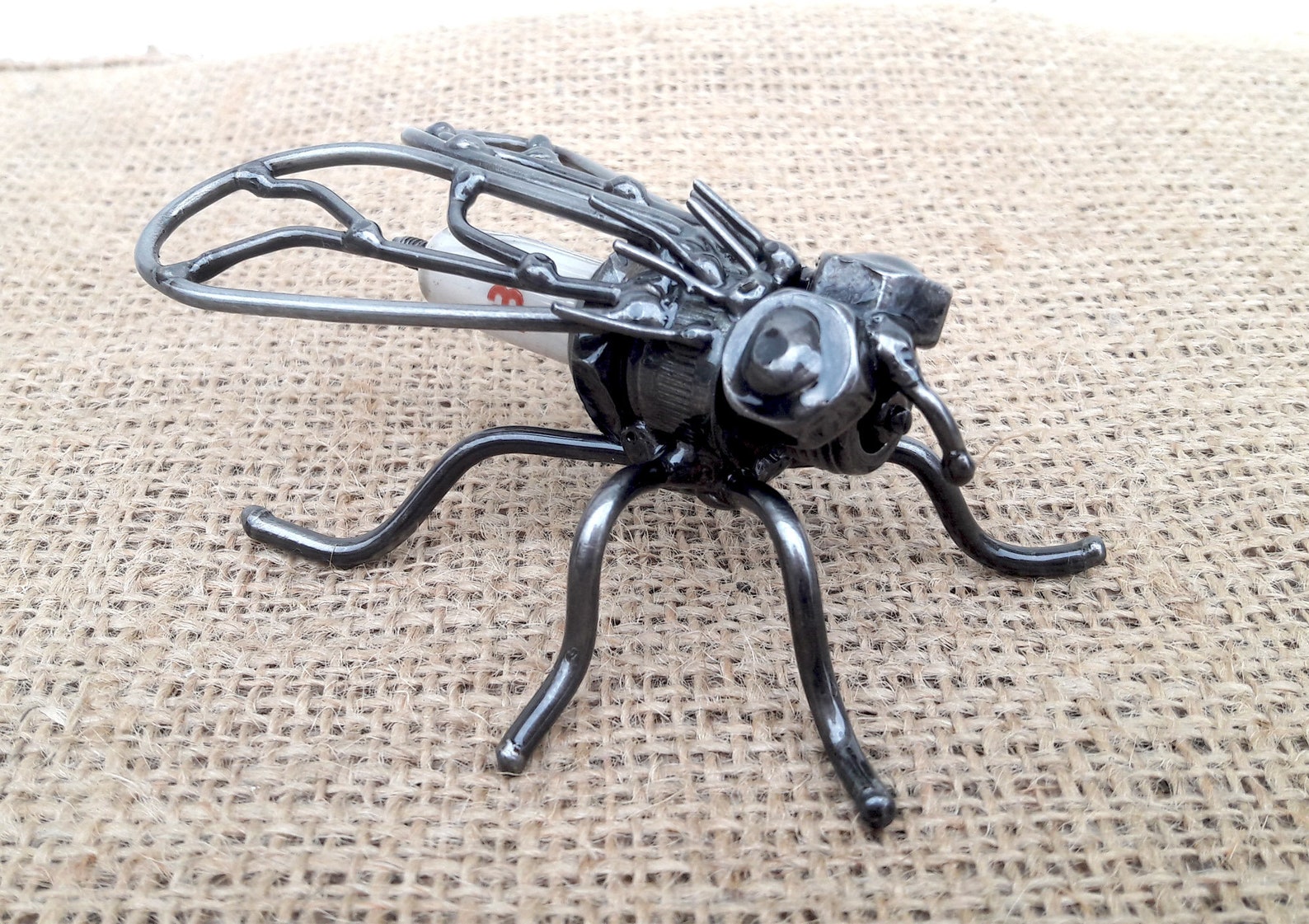 Art Metal Sculpture Fly. Mechanical Fly Figurine. Welded Fly. Metal Fly ...