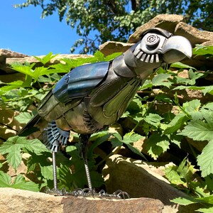 Metal Sculpture Hawk Steampunk. Industrial Art Hawk Figurine. Welded ...