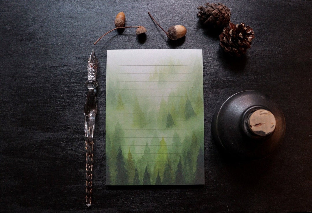 Notepad Forest in the Fog Printed on 100% Recycled Paper A6 Format With ...