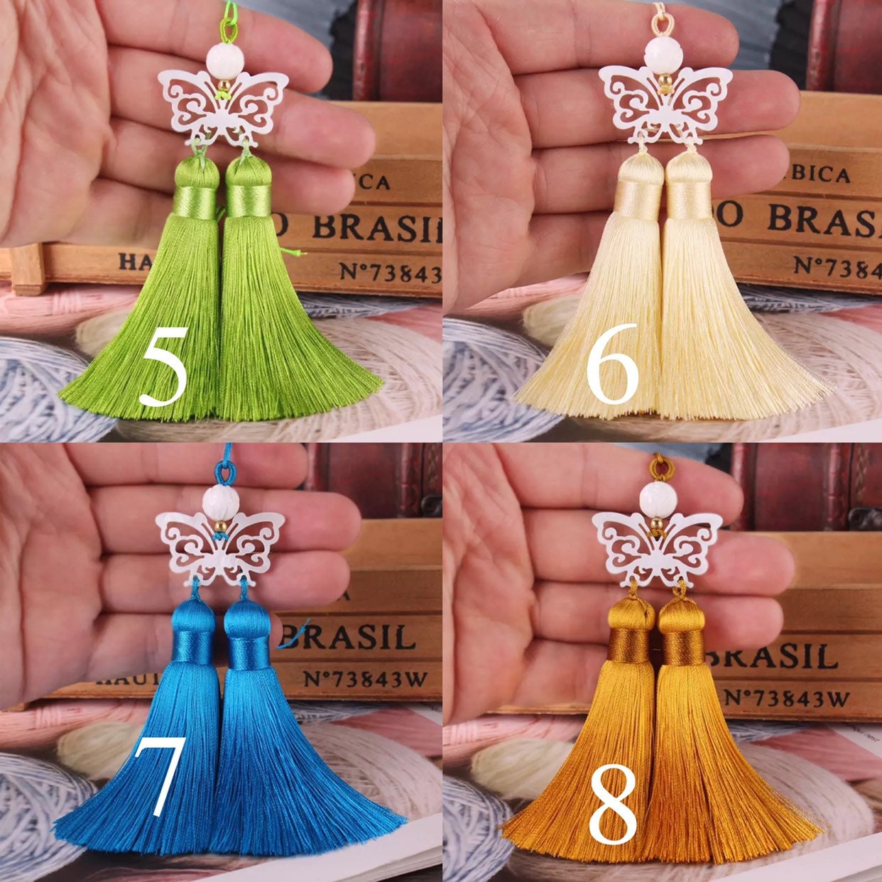 TB0221 1piece 12CM Chinese tassels pendant decorated with | Etsy