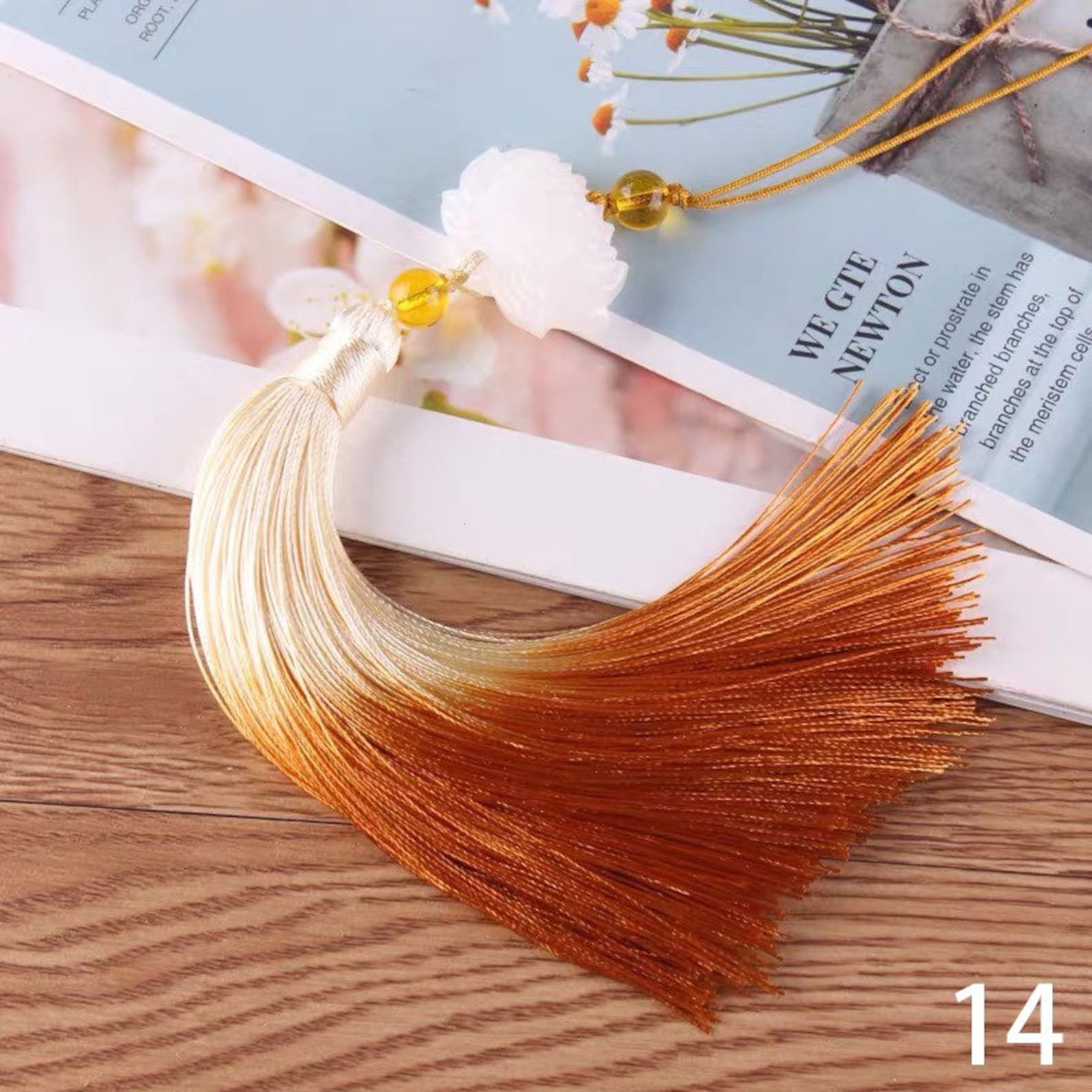 TB0280 25CM Chinese tassels pendant decorated with jade and | Etsy