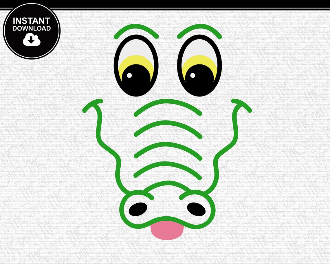 Gator Face Boy SVG Alligator SVG Louisiana Mascot | Etsy