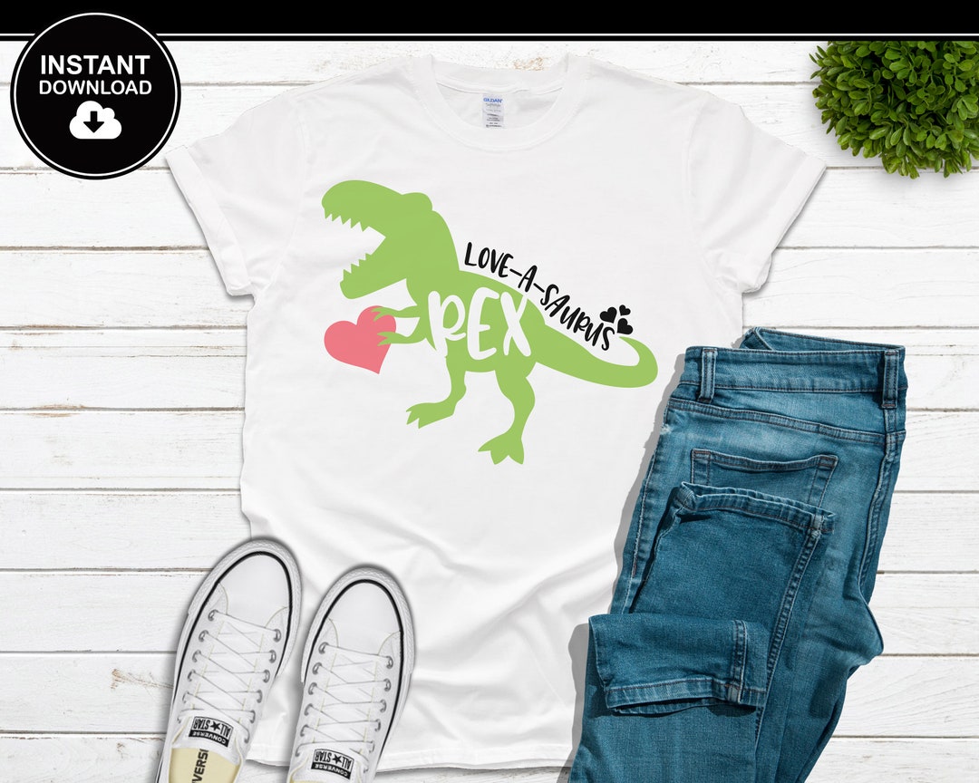 Love-a-saurus SVG | Dinosaur SVG | Valentines Day | Heart | Valentine ...