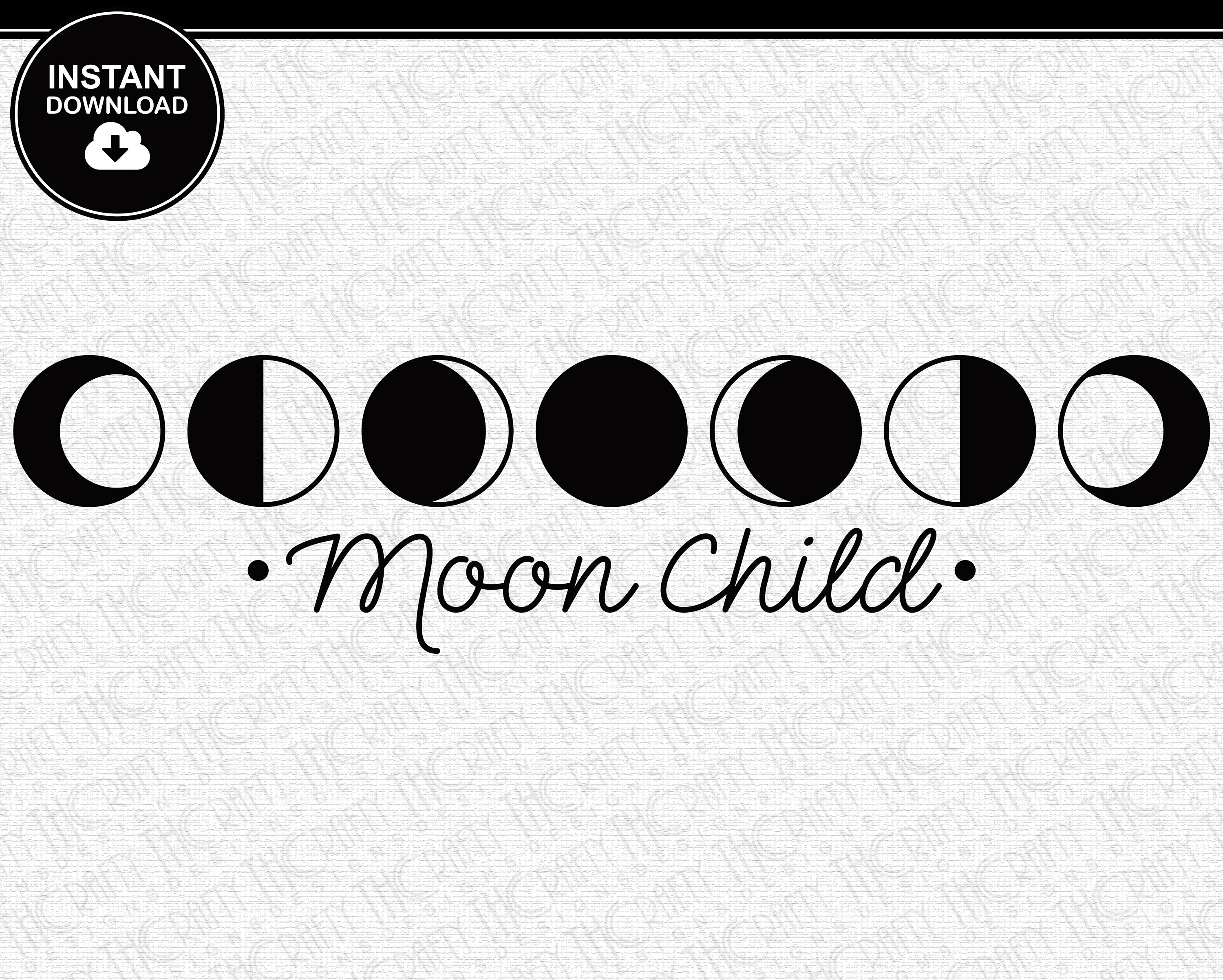 Moon Child SVG Fortune Teller SVG Moon Phases Zodiac | Etsy