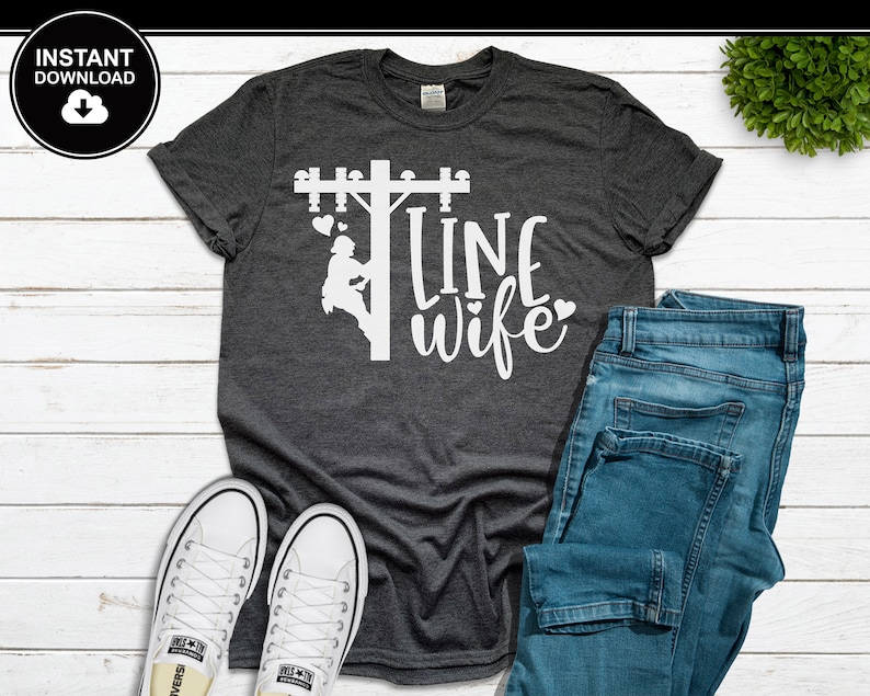 Line Wife SVG | Lineman SVG | Electricity | Storm Worker | Energy | SVG ...
