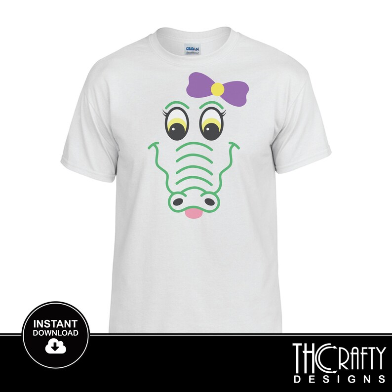 Gator Face Girl SVG Alligator SVG Louisiana Mascot | Etsy