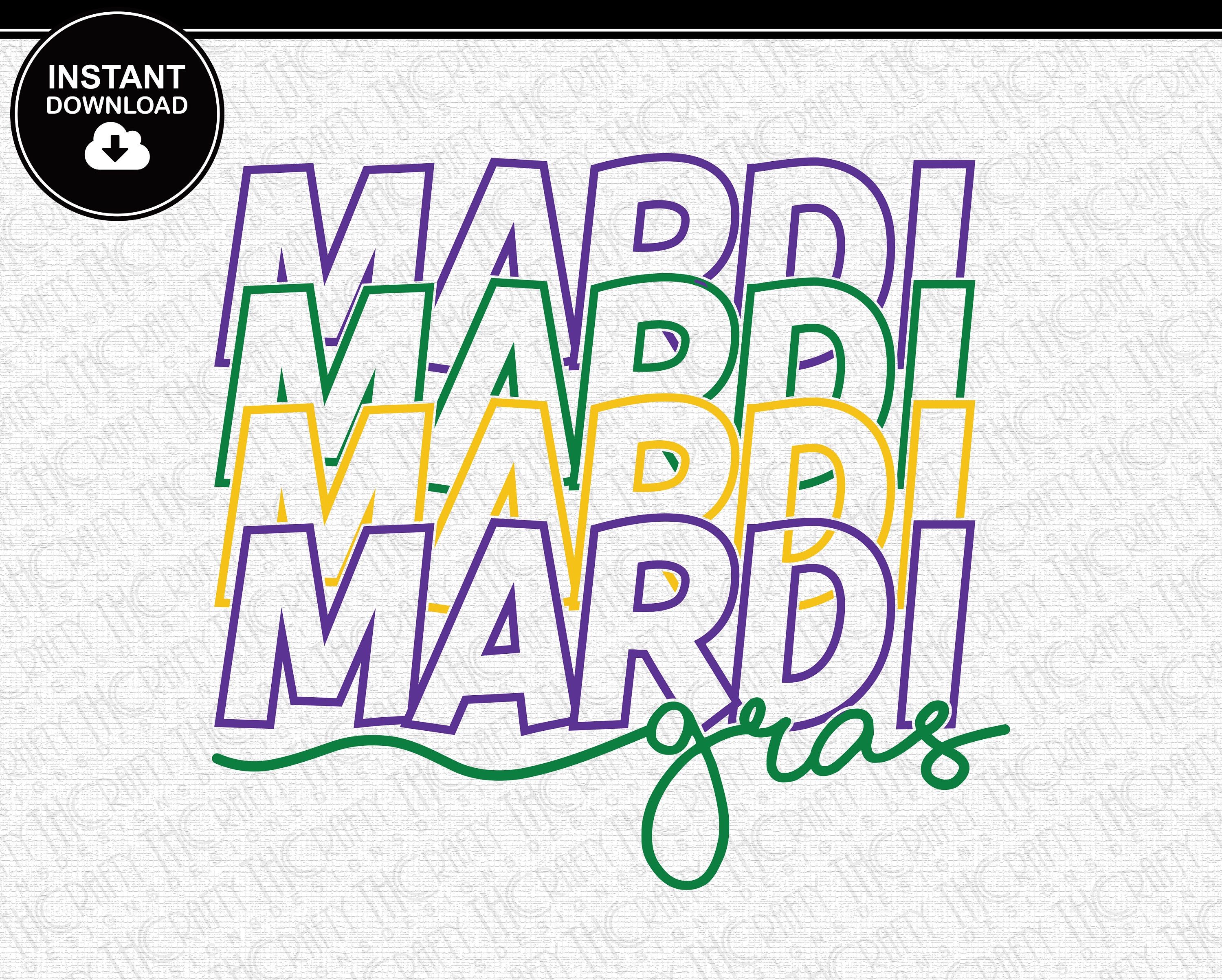 Madi Gras SVG Festival SVG Modern Beads Louisiana | Etsy