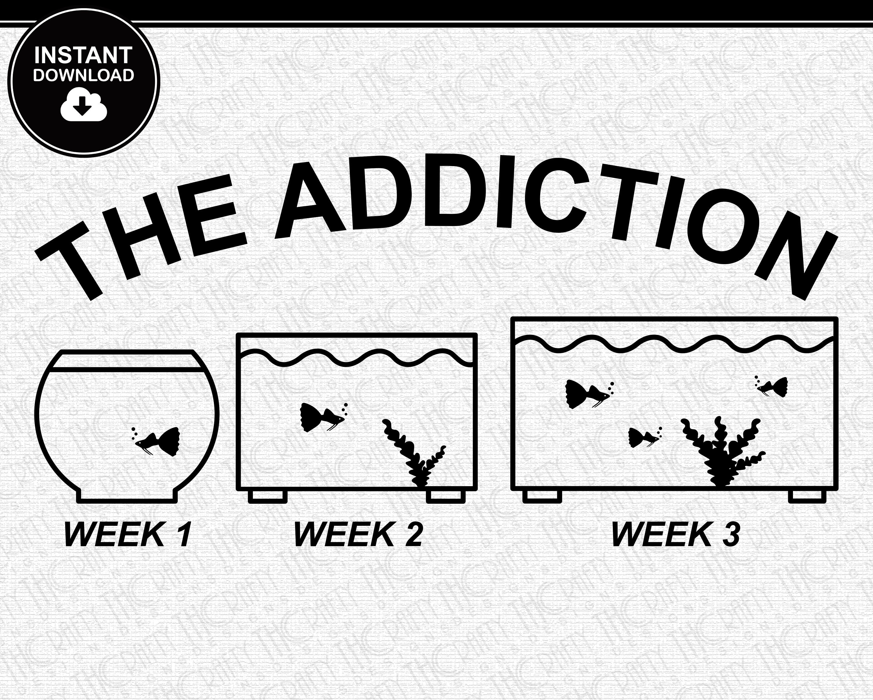 The Addiction SVG Fish Keeper SVG Fishtanks Aquarium | Etsy