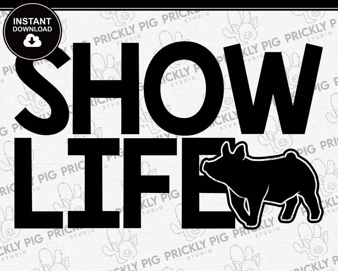 Show Life SVG | Agriculture SVG | Pig | Farming | Showmanship | Farmer ...