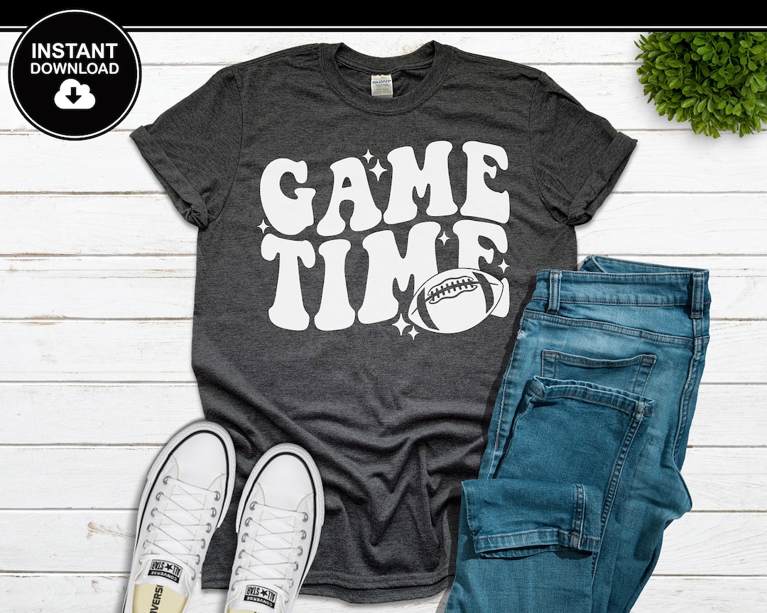 Game Time SVG | Football SVG | Football | Sports | Game | Retro | SVG ...