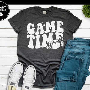 Game Time SVG Football SVG Football Sports Game Retro SVG Instant ...