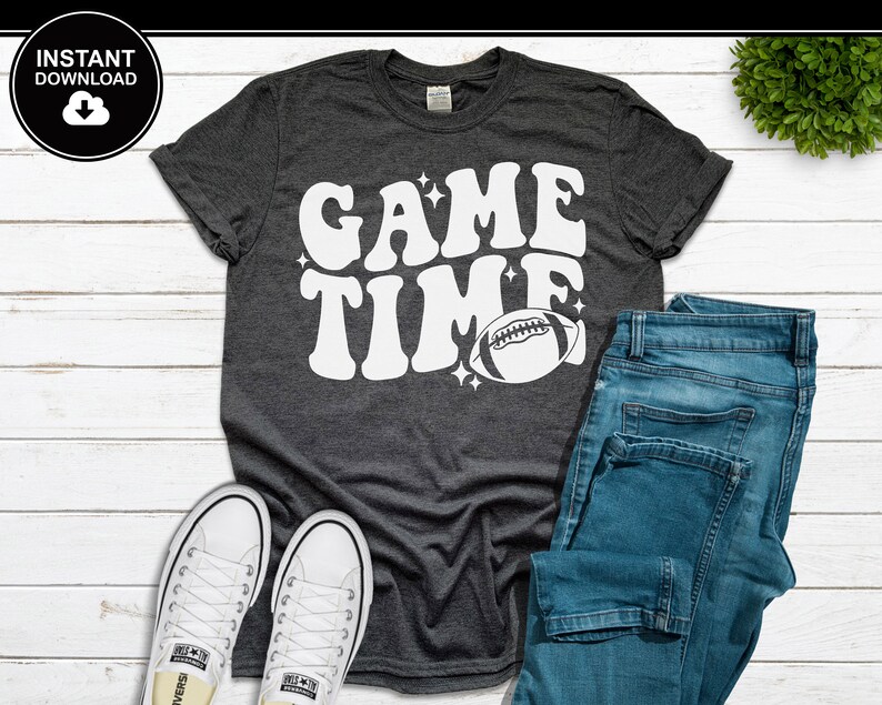 Game Time SVG | Football SVG | Football | Sports | Game | Retro | SVG ...