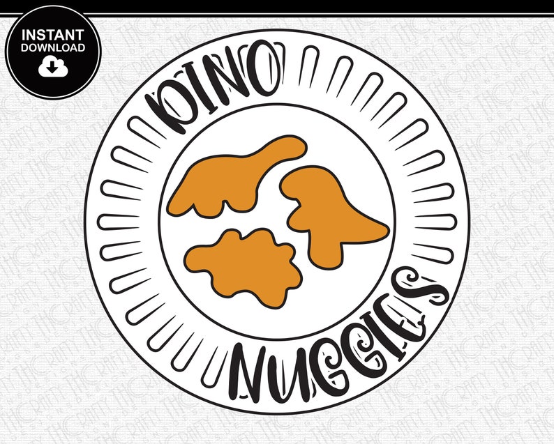 Dino Nuggies SVG Chicken Nuggets SVG Nugs Dinosaur SVG - Etsy Ireland