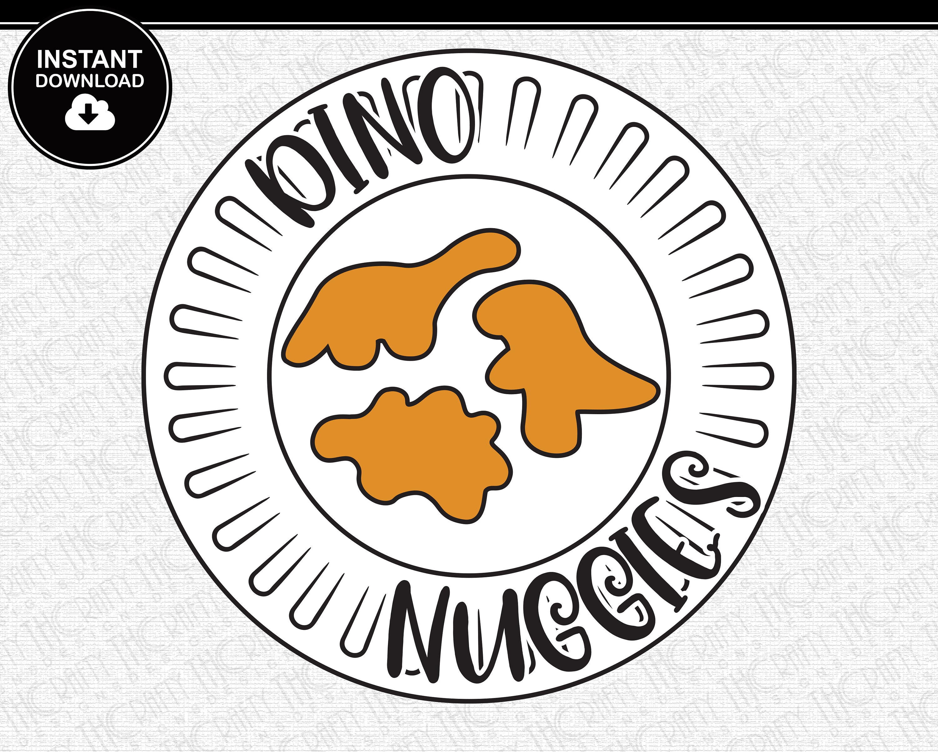 Dino Nuggies SVG Chicken Nuggets SVG Nugs Dinosaur SVG - Etsy