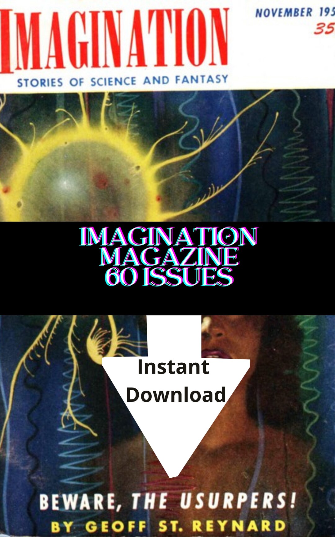 Imagination Magazine 60 Issues Science Fiction Digital - Etsy