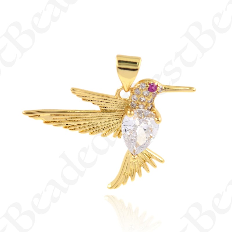 Hummingbird Charm - Etsy
