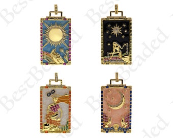 Tarot Card Charm - Etsy