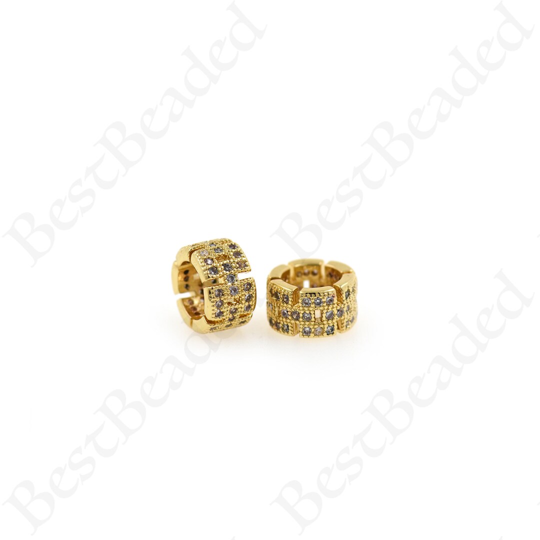 Large Hole Floating Spacer Beads,gold European Style Loose Beads for ...