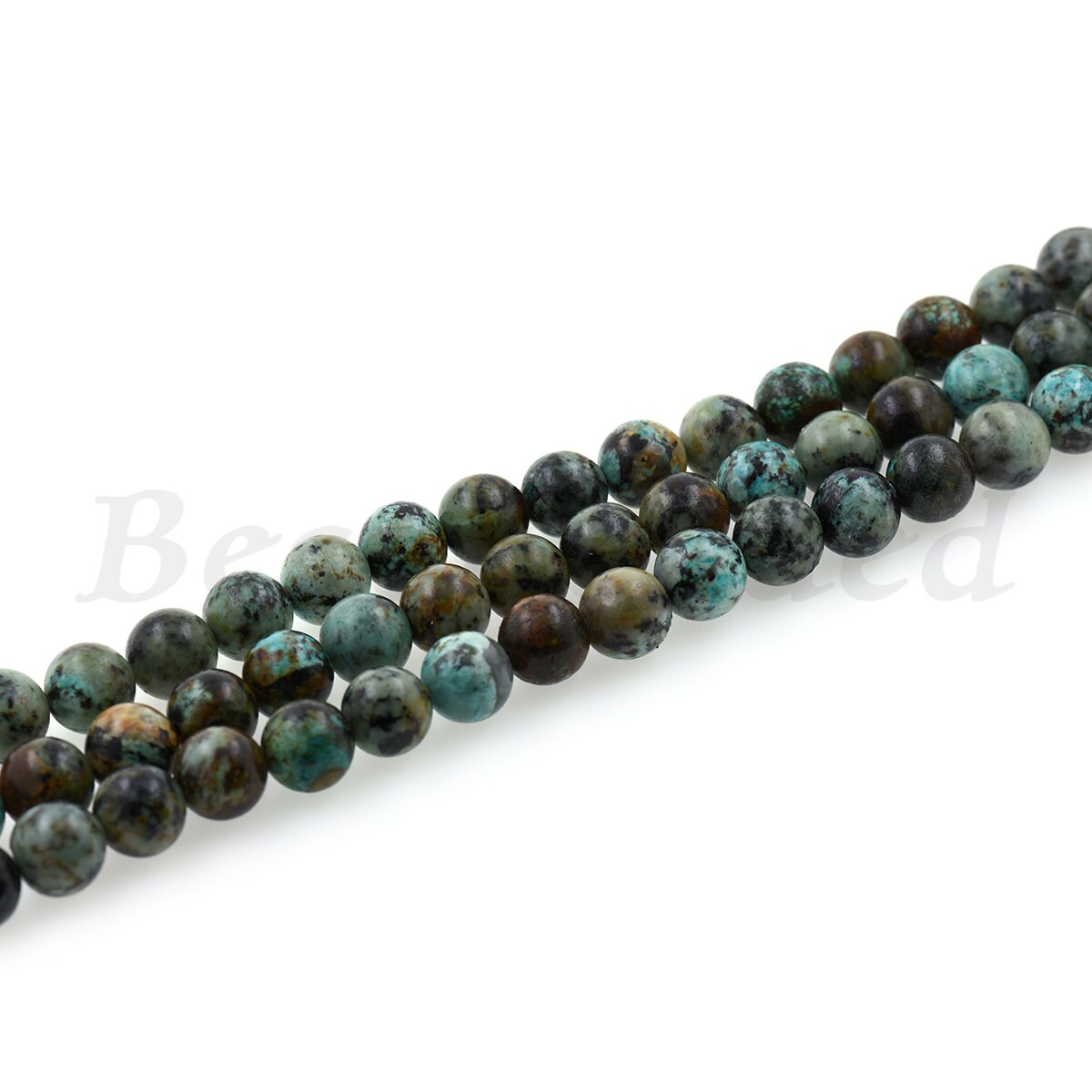 Natural Smooth African Turquoise Beads,round Energy Gemstone Loose ...