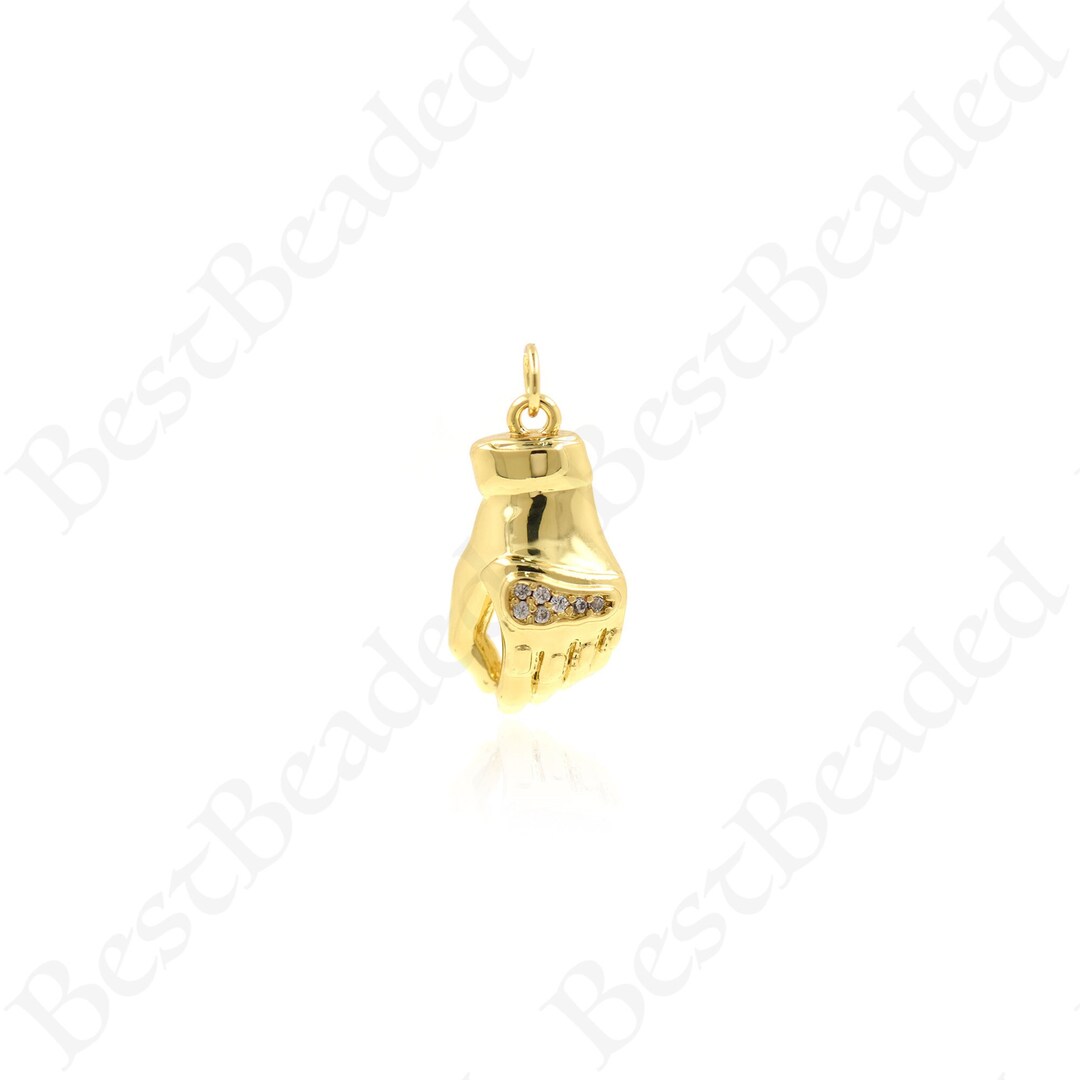 18K Gold Filled Power Fist Charm,solidarity Fist Pendant,hand Charm ...