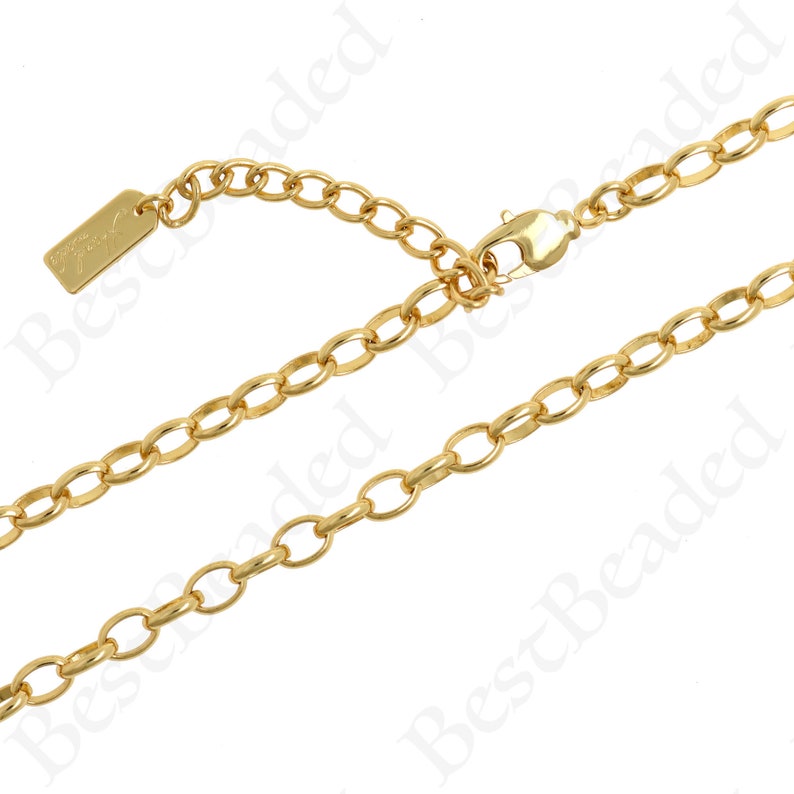 18k Gold Filled O Shape Chainsfinished Men's Cross Chain | Etsy