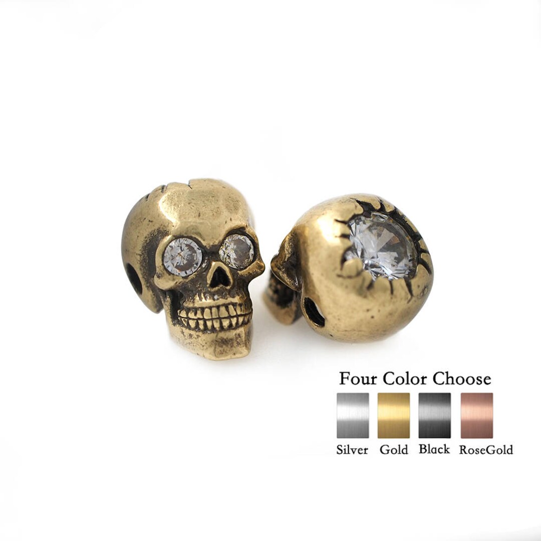 Charms Skull Head Beads,antique Style Punk Skull Bead for Men Original ...