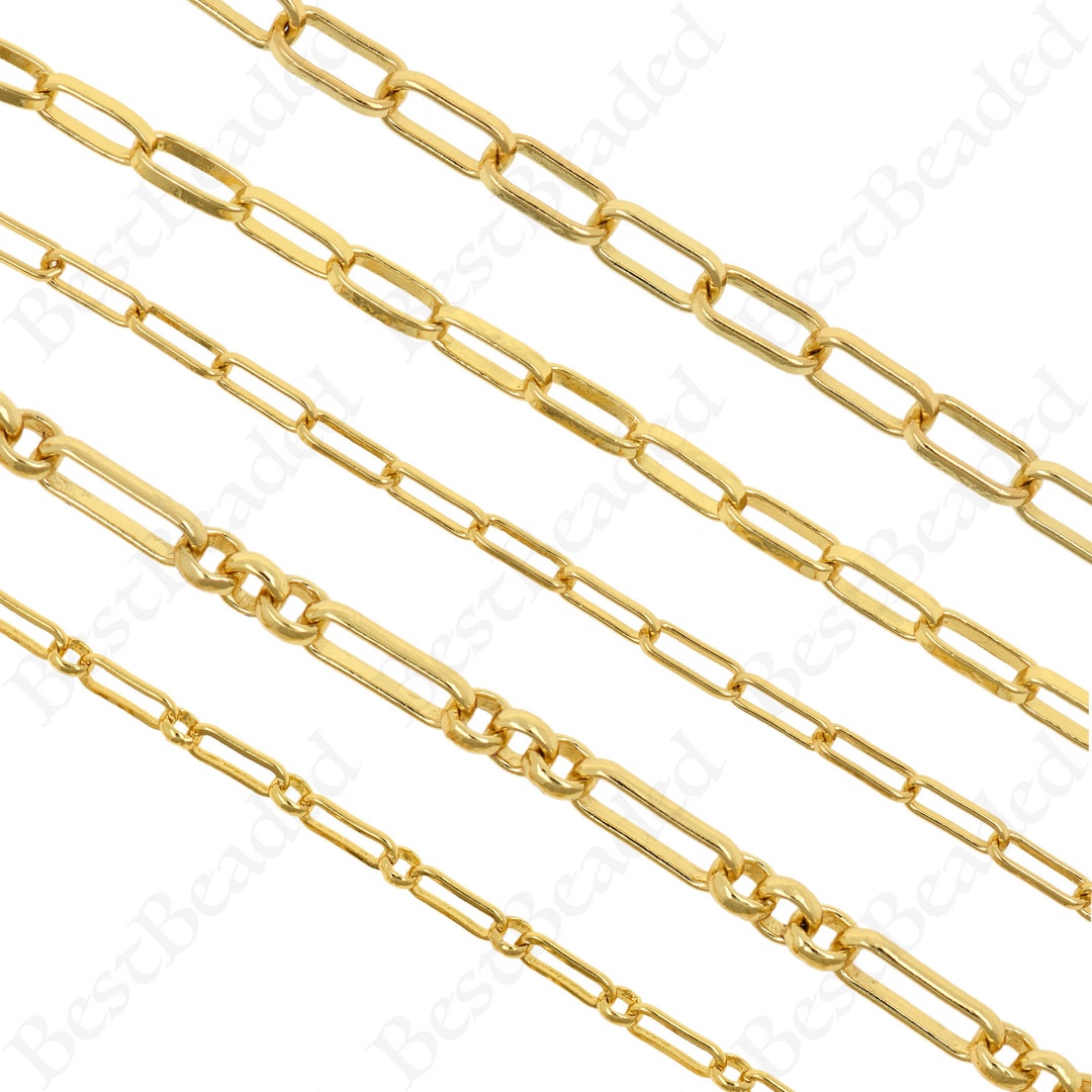 Gold Plated Brass Square Chain Links,nickel Free DIY Jewelry Chain ...