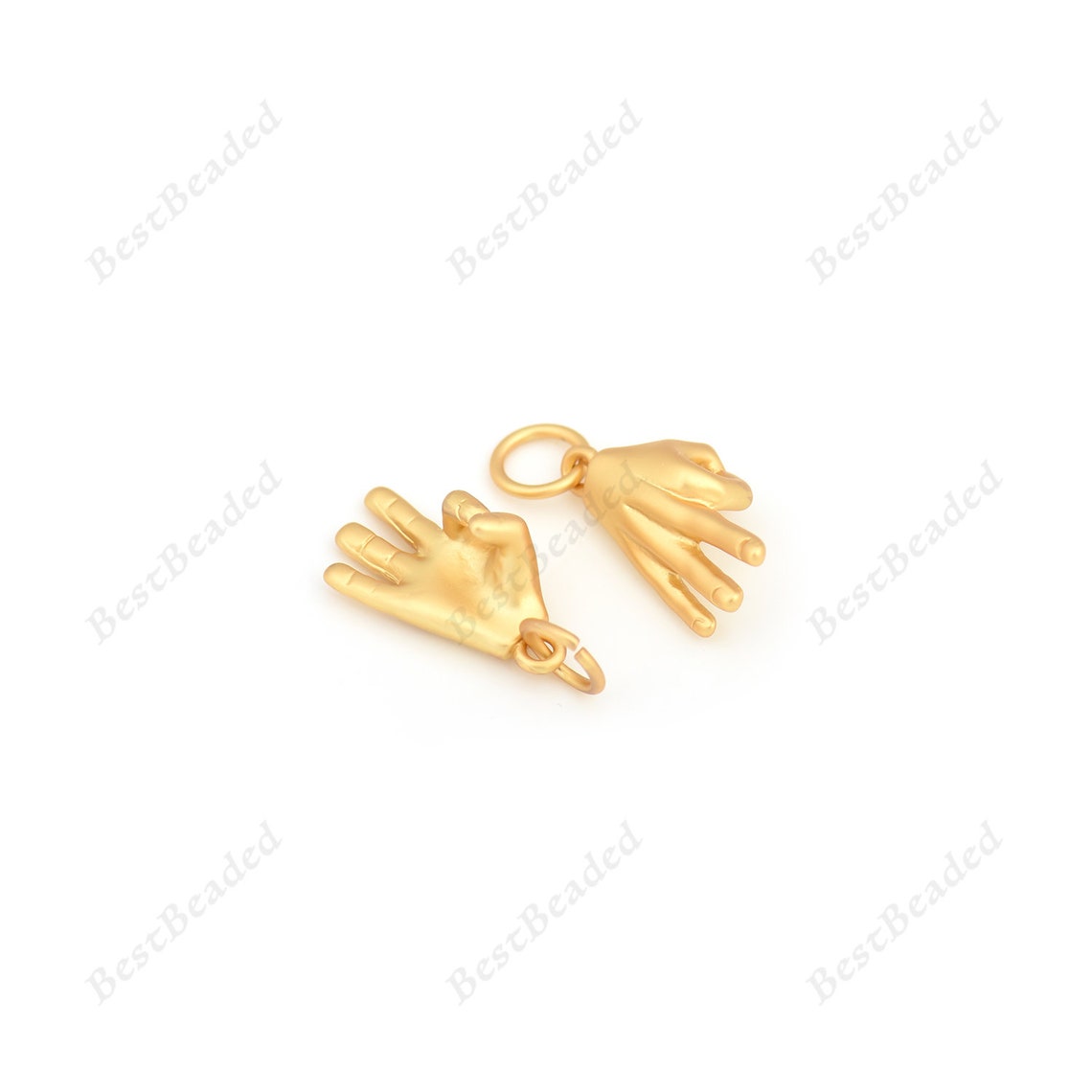 Gold Plated Hand Pendant,ok Hand Gesture Charm,lucky Rock on Hand ...
