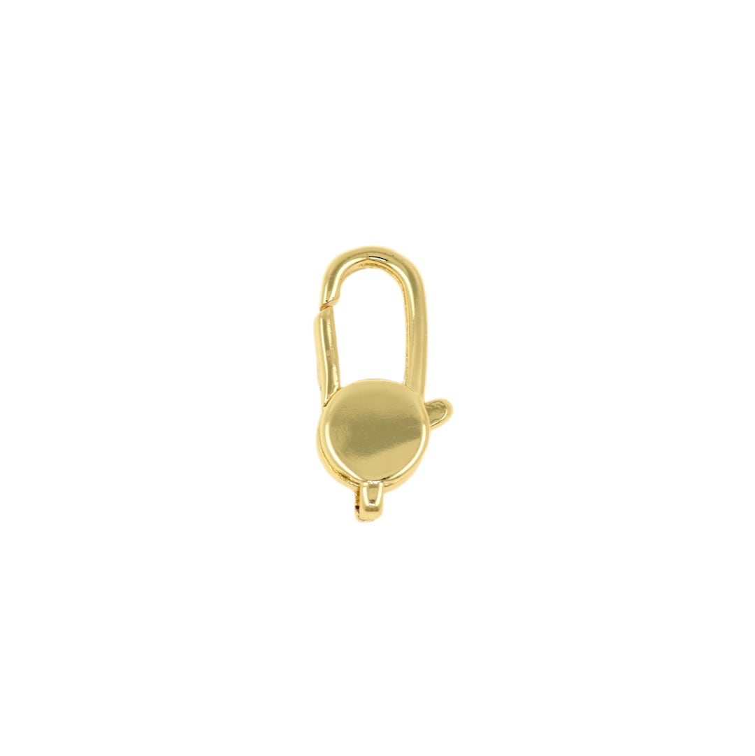 Minimalist Round Disc Hook Clasp in 18K Gold Filled for Necklace ...