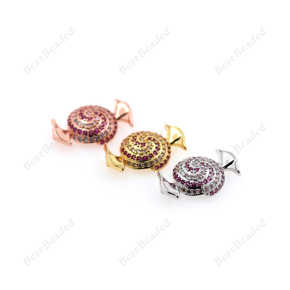 Candy Connectorsmicro Pave Cubic Whimsical Charmsfor Unique - Etsy