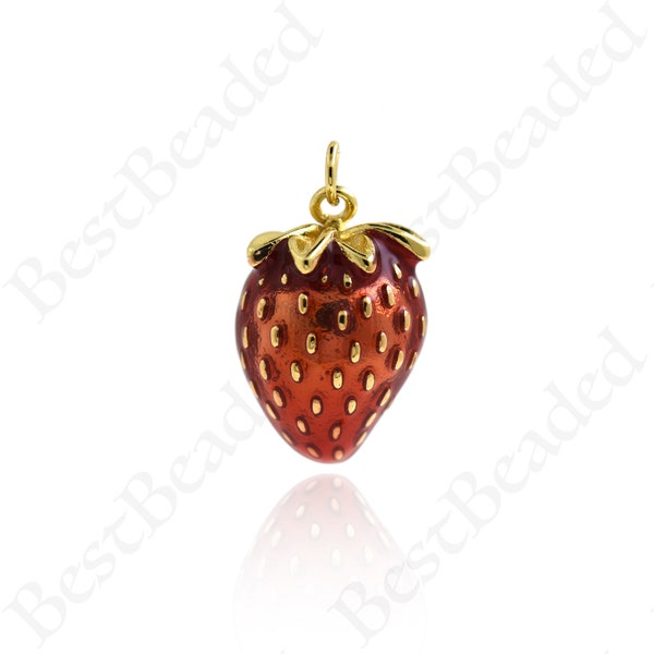 Strawberry Charm - Etsy