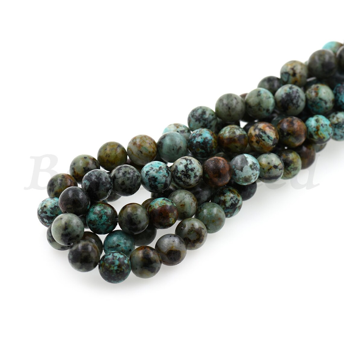 Natural Smooth African Turquoise Beadsround Energy Gemstone - Etsy