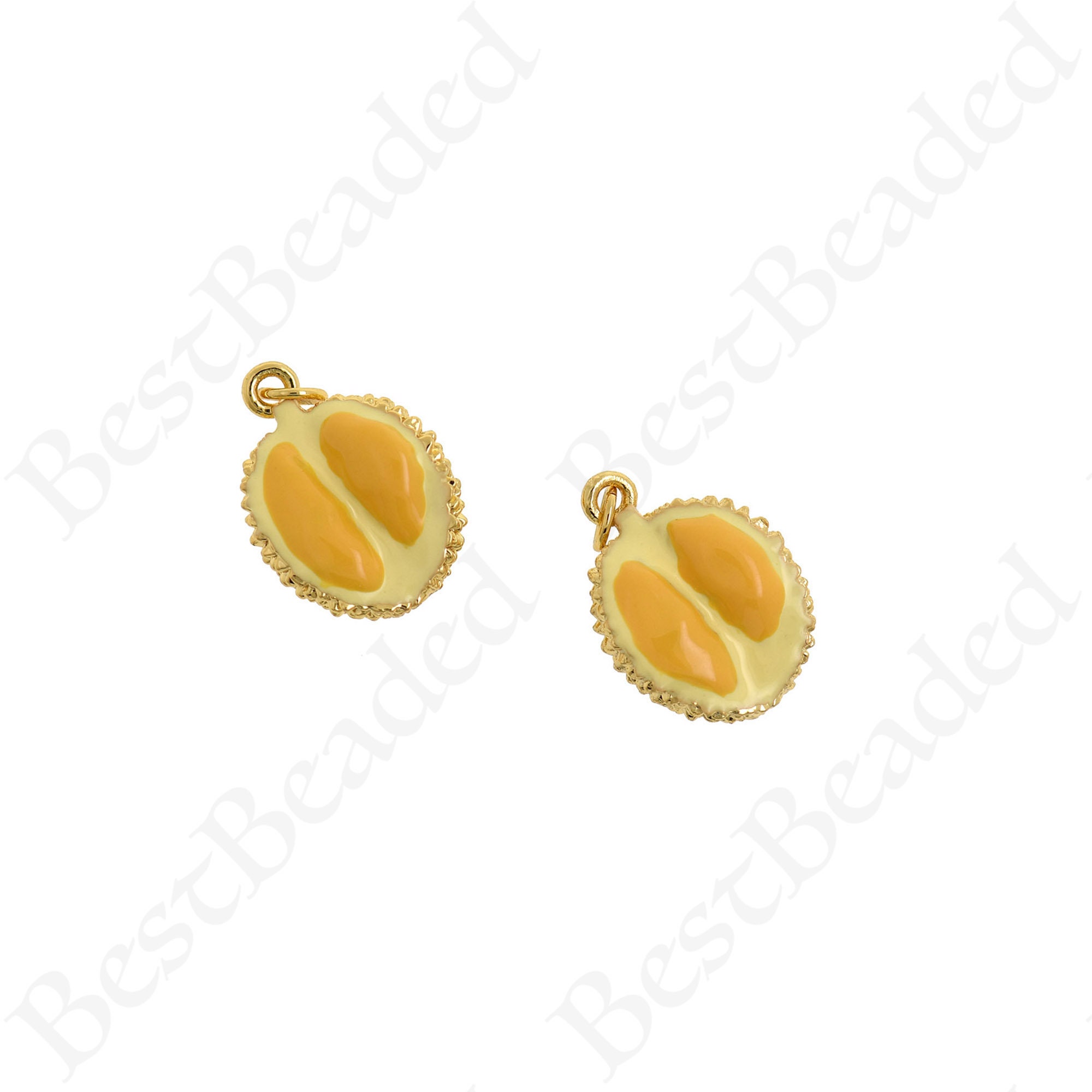 Enamel 3D Durian Charm,18k Gold Filled Fruit Pendant,original Bracelet ...