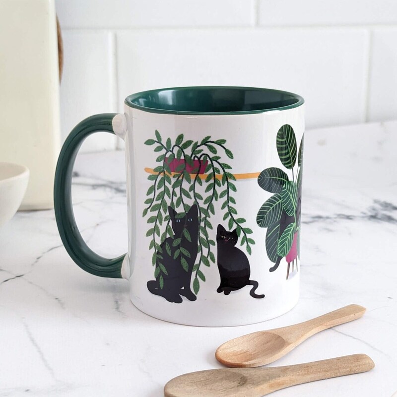 Cute Cat Mug - Etsy