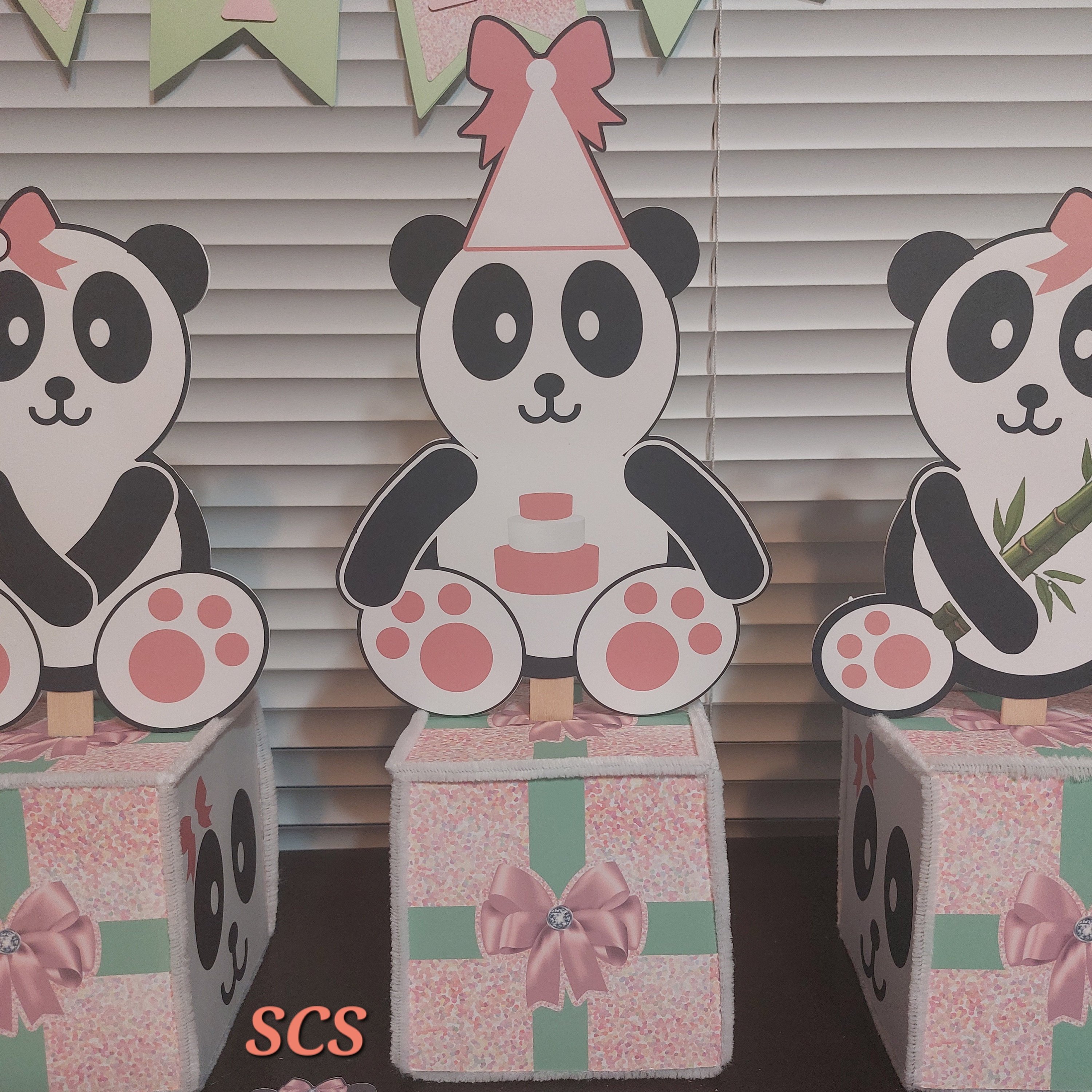 Panda Birthday Centerpieces Package - Etsy