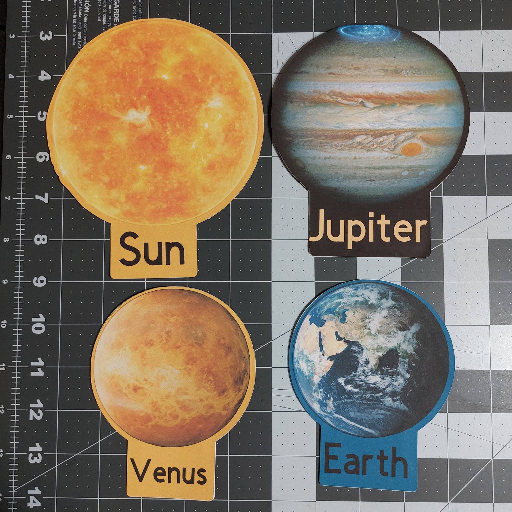 Planet Mars Paper Model Print