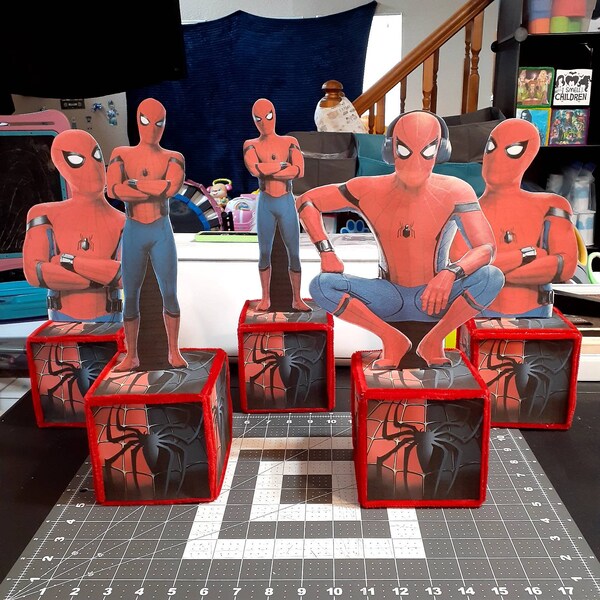 Spiderman Party Centerpieces - Etsy