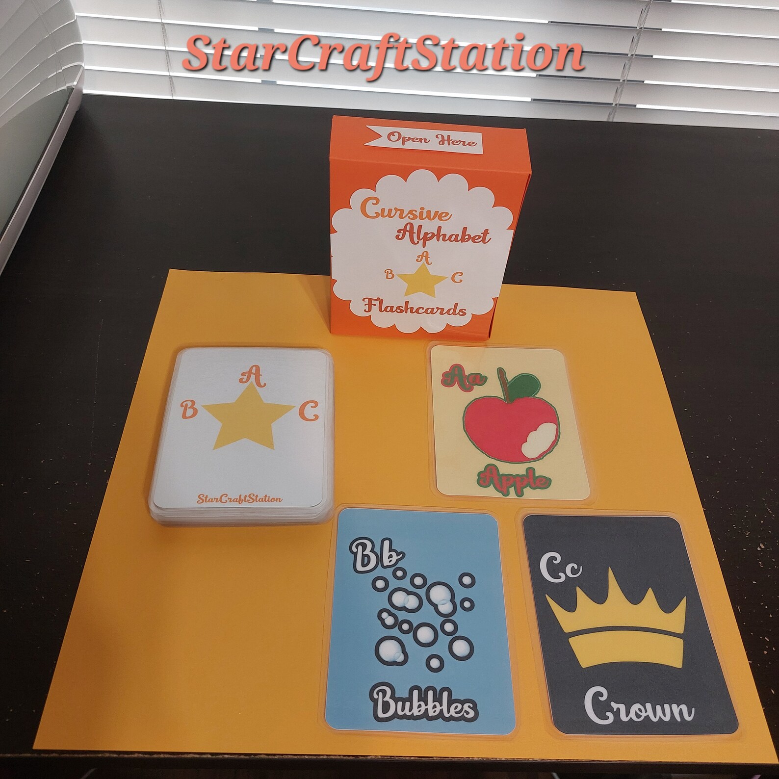 Cursive Alphabet Flash Cards - Etsy