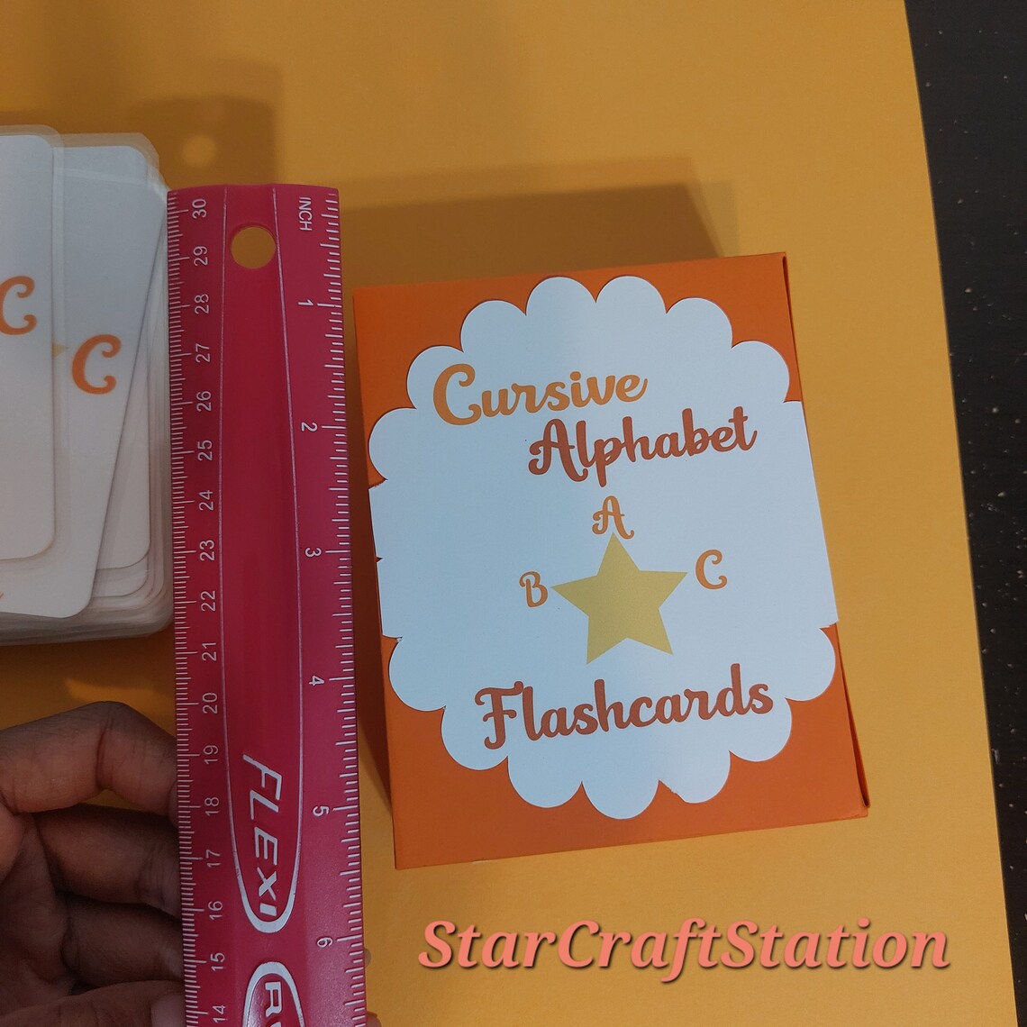 Cursive Alphabet Flash Cards - Etsy
